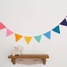 Felt Flag Bunting BRIGHT RAINBOW Triangle Garland Colorful - Etsy