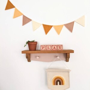 Felt Flag Bunting Banner Garland EARTH TONES Fall Decor Boho - Etsy