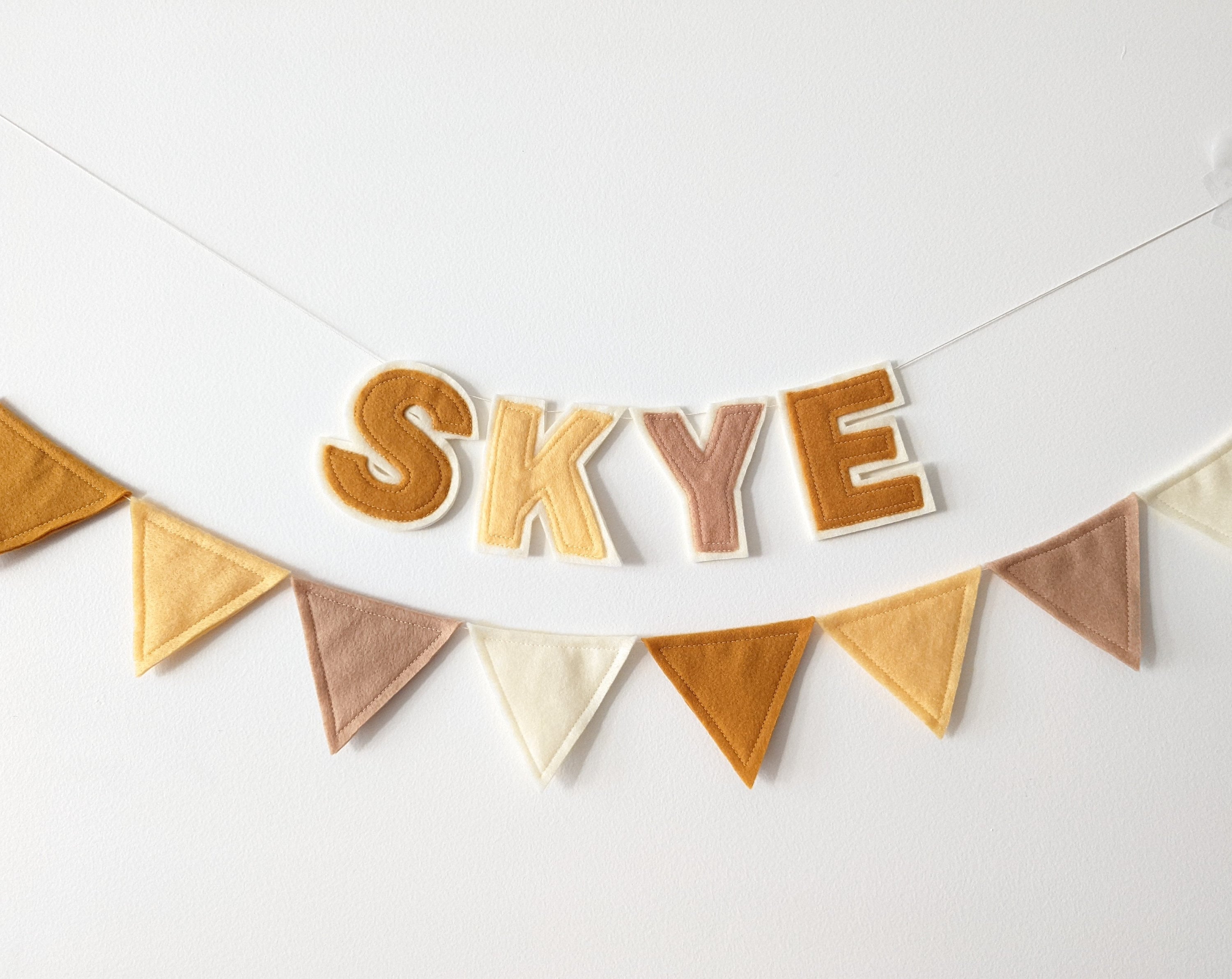 Custom Name Banner Made With Felt Personalized Felt Banner - Etsy Canada