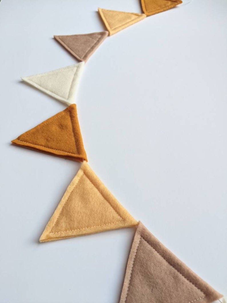 Felt Flag Bunting Banner Garland EARTH TONES Fall Decor Boho | Etsy