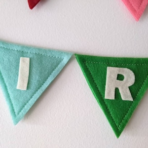 Happy Birthday Bunting, Rainbow Birthday Decoration Made With Felt ...