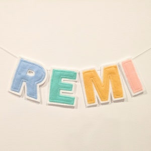 Custom Name Banner Made With Felt, Personalized Felt Banner, Birthday ...