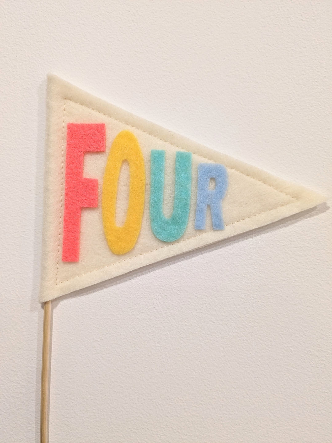 Birthday Cake Topper Pennant Flag, Photo Prop, Custom Birthday ...