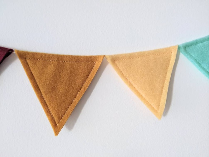RAINBOW Flag Bunting Felt Pennant Garland Wall Decor for - Etsy