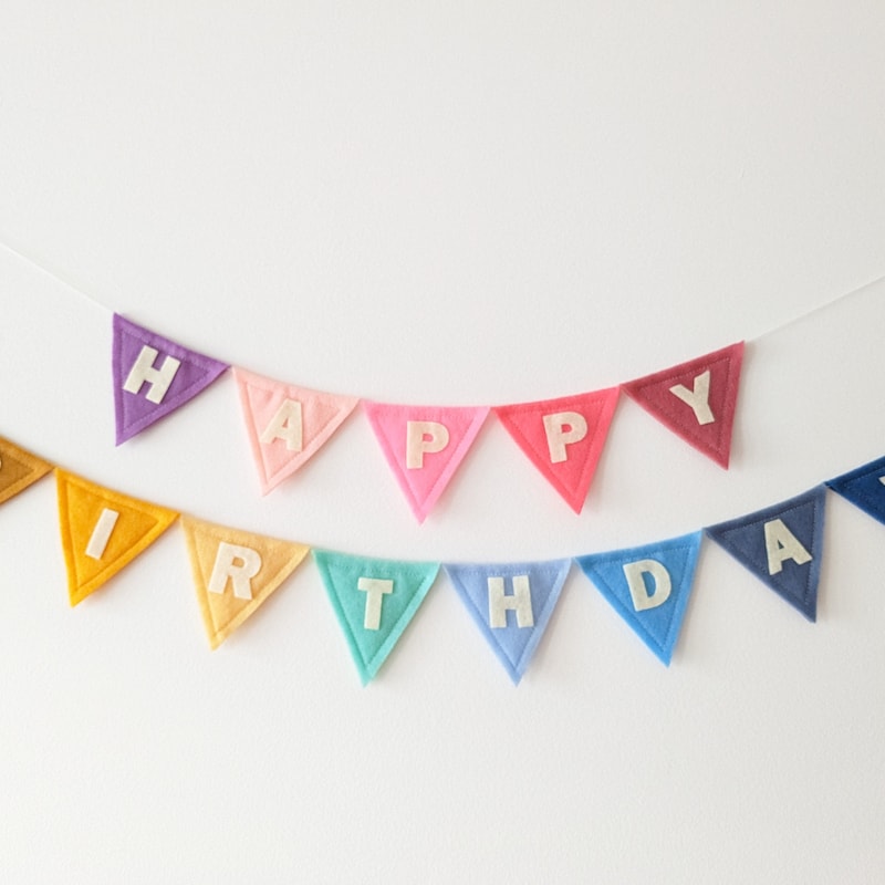 Birthday Bunting - Etsy