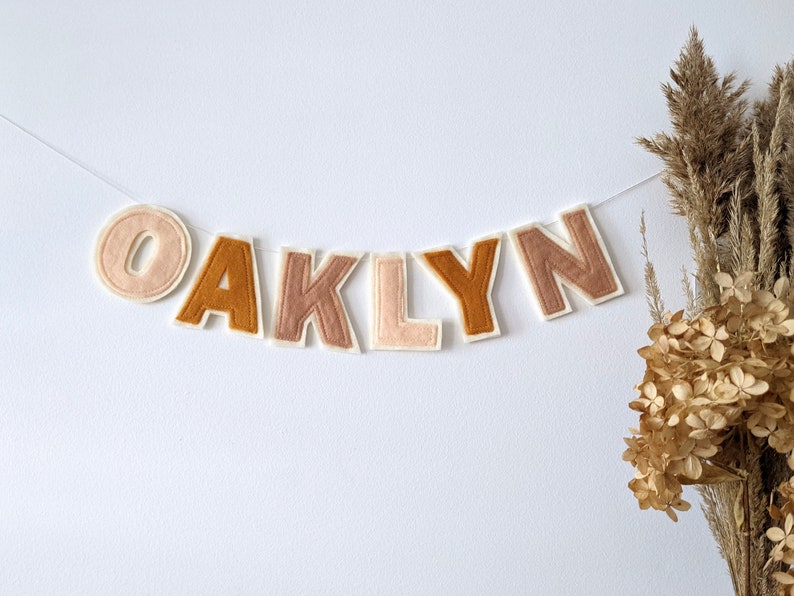 Custom Name Banner Made With Felt Personalized Felt Banner - Etsy Canada