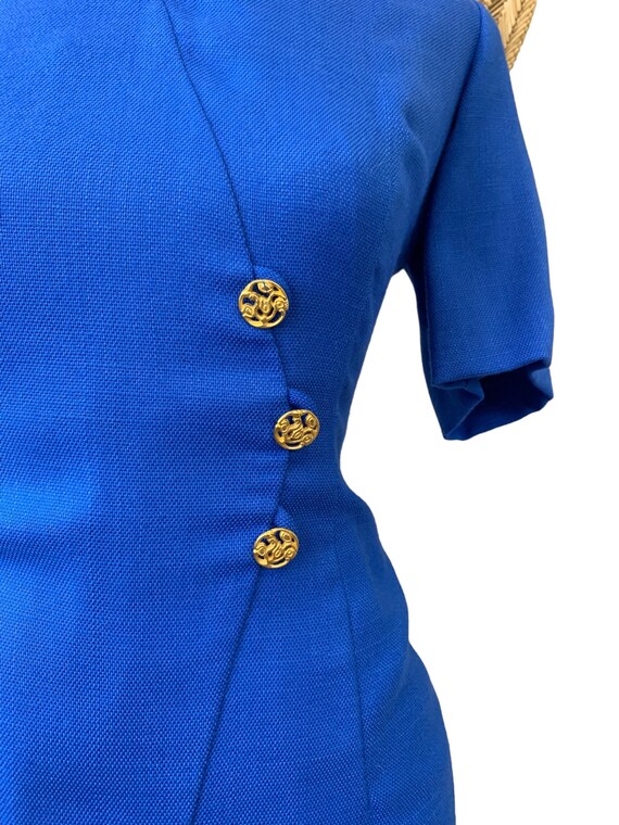 Royal Blue First Lady Woven Dress - Gem