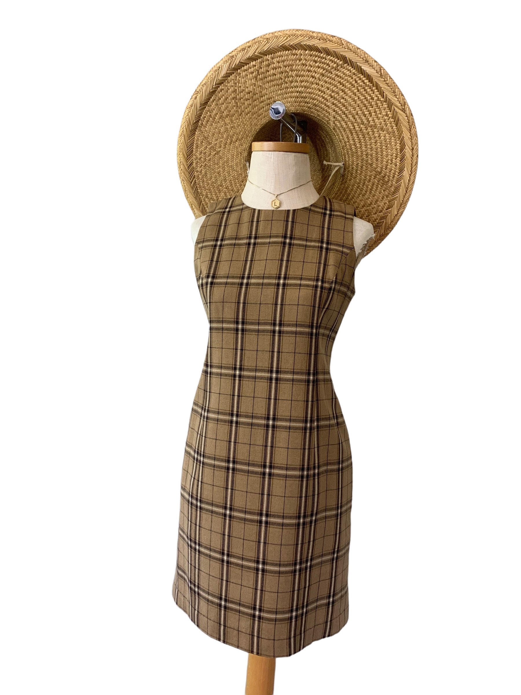 Vintage Plaid Woven Dress - Etsy