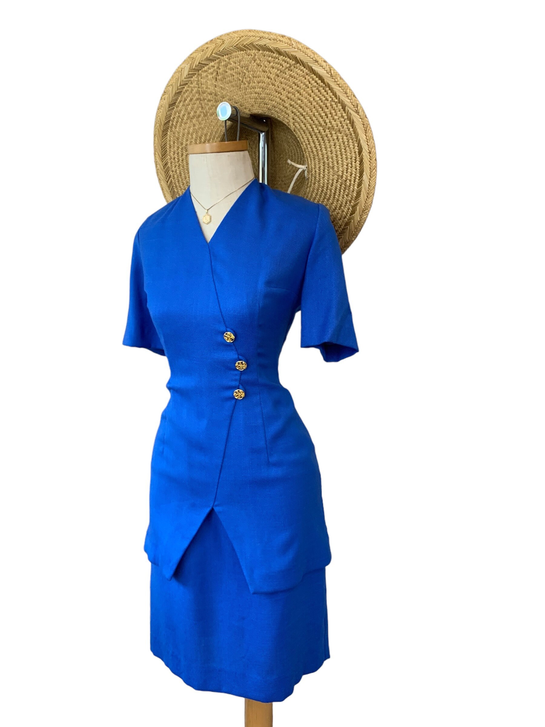 Royal Blue First Lady Woven Dress - Etsy