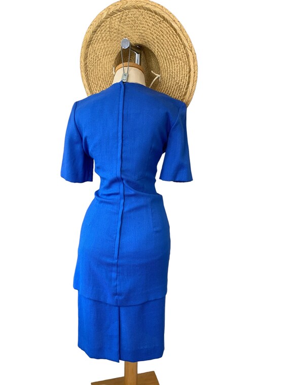 Royal Blue First Lady Woven Dress - Gem