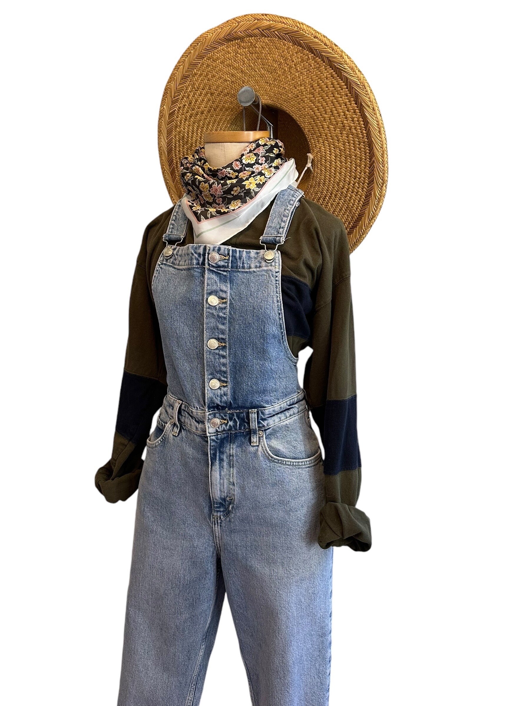 Light Wash Overalls - Etsy