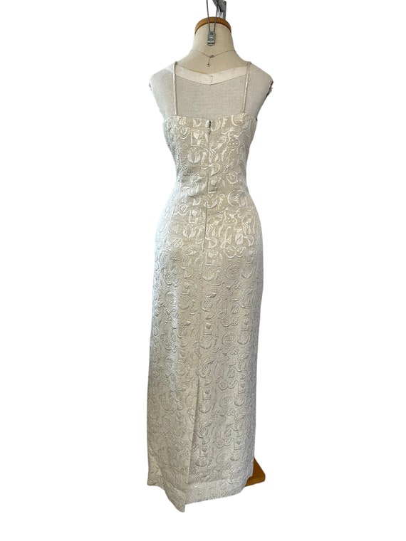 Champagne Metallic Mermaid Dress - Gem