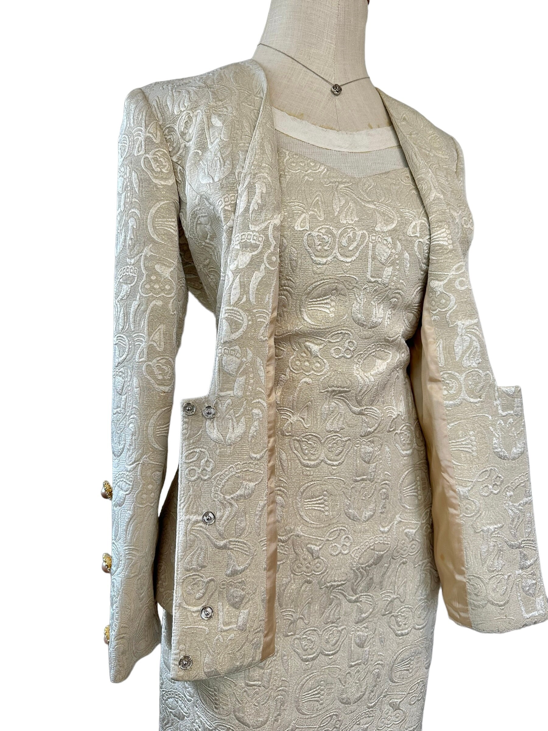 Champagne Metallic Mermaid Dress - Etsy