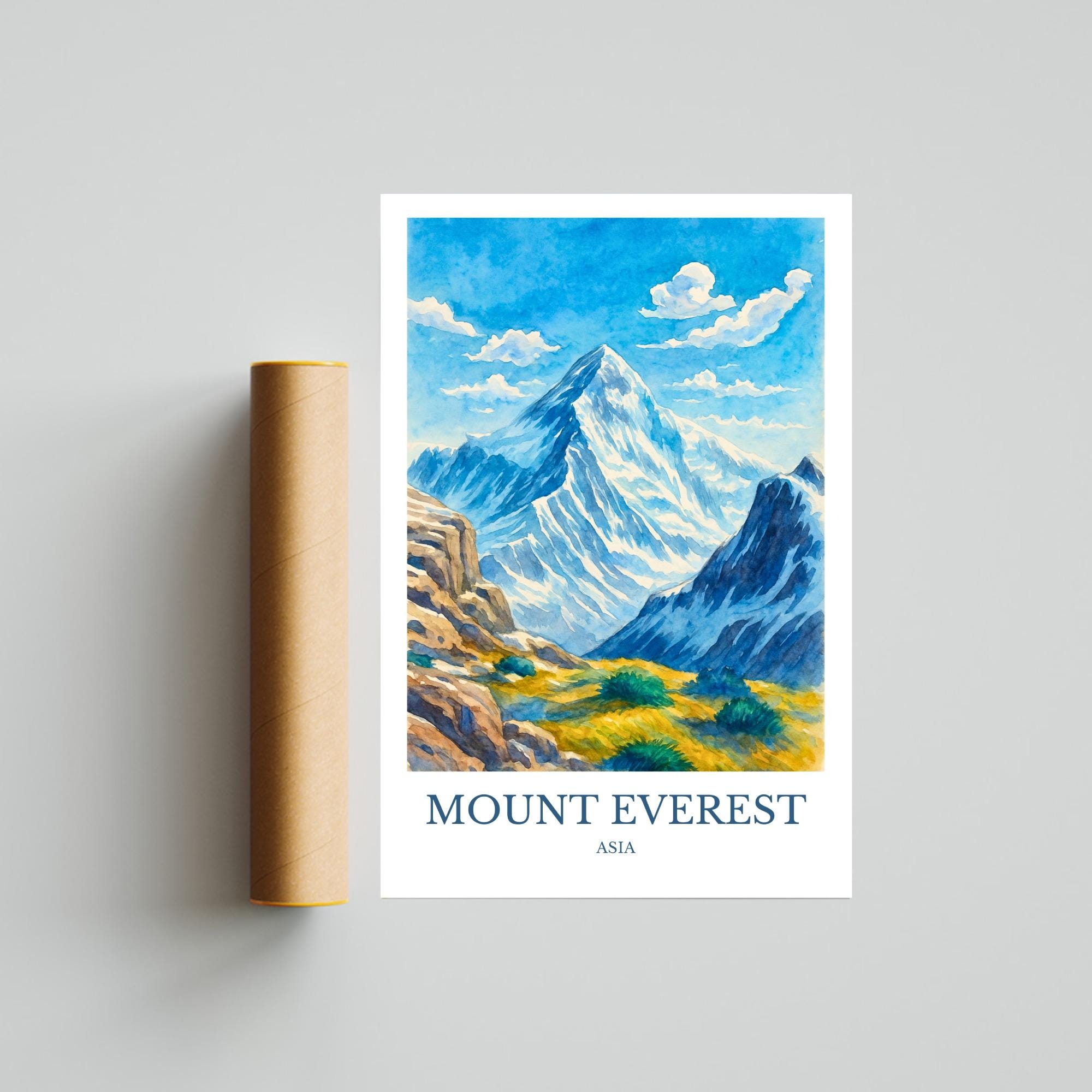 Mount Everest Poster - Etsy