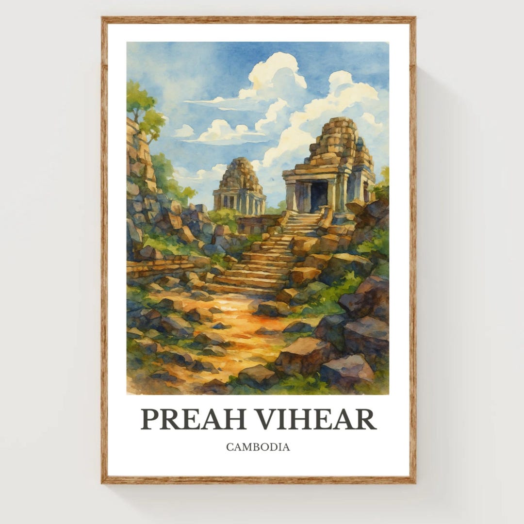 Preah Vihear Poster - Etsy
