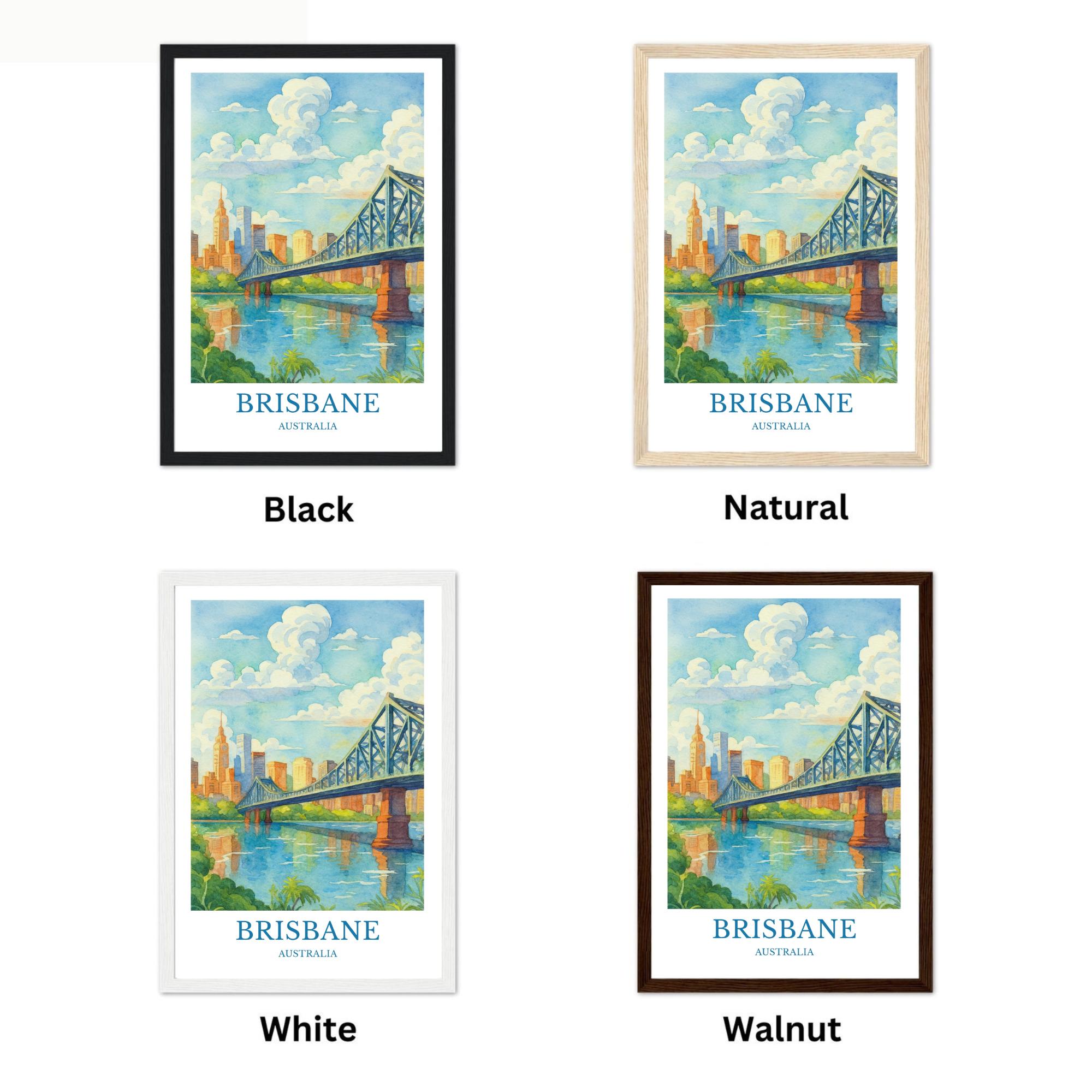 Brisbane Poster - Etsy