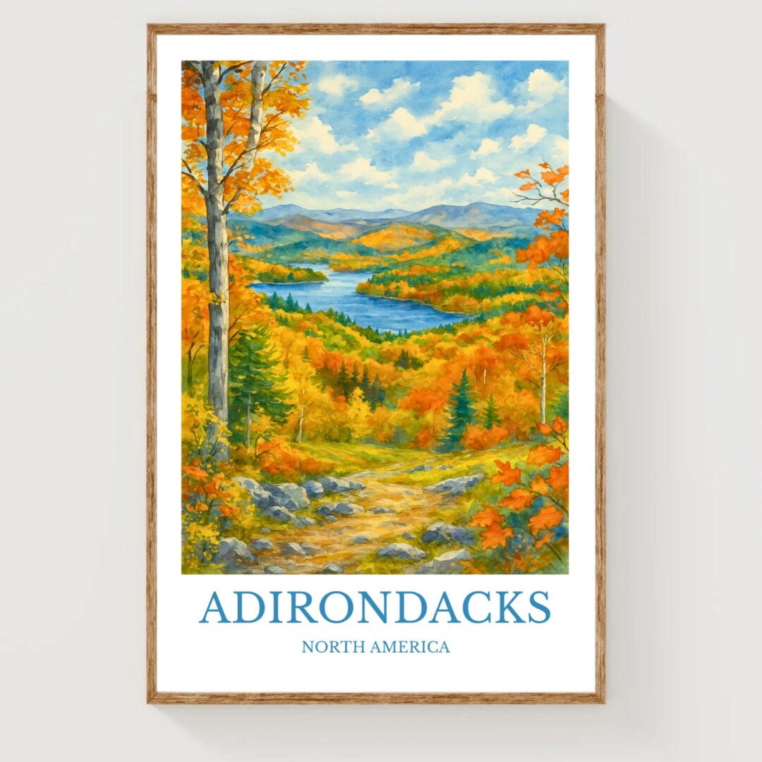Adirondacks Poster Etsy