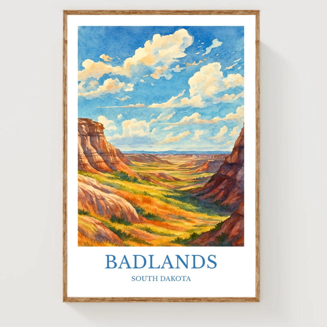 Badlands Poster - Etsy