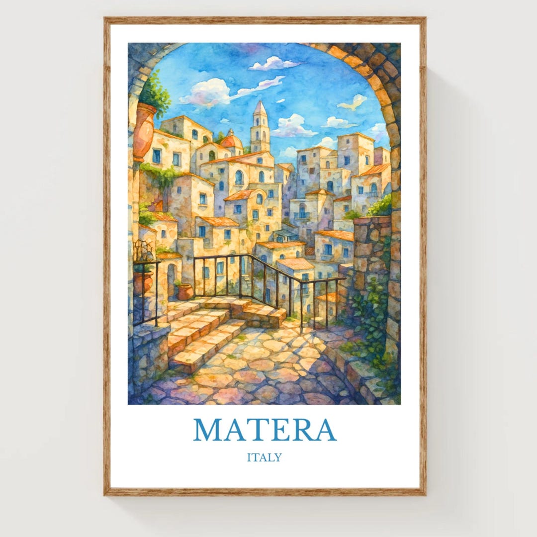 Matera Poster - Etsy