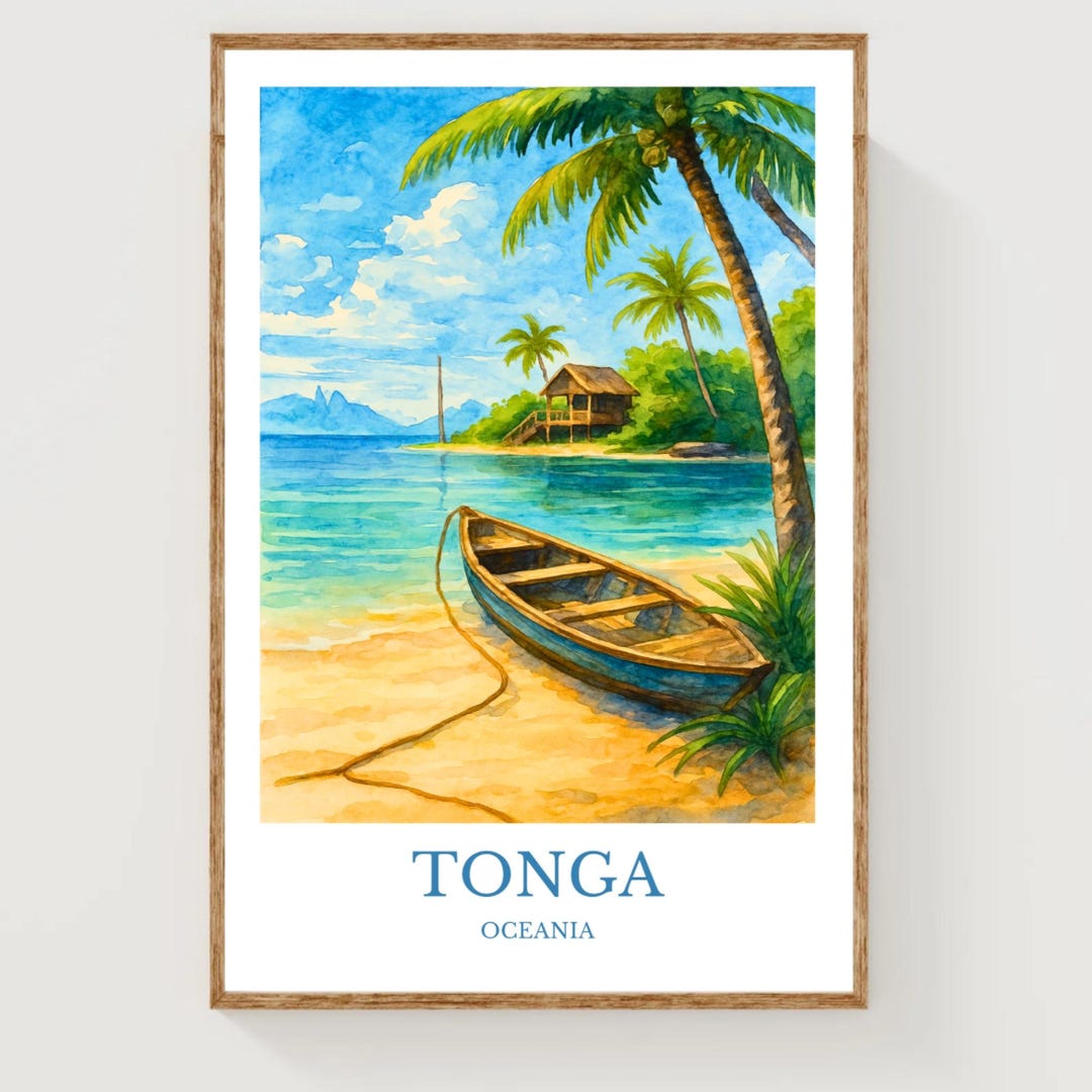 Tonga Poster - Etsy