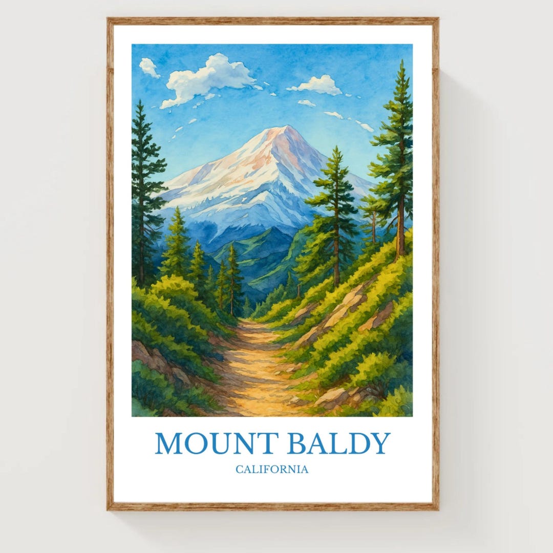 Mount Baldy Poster - Etsy