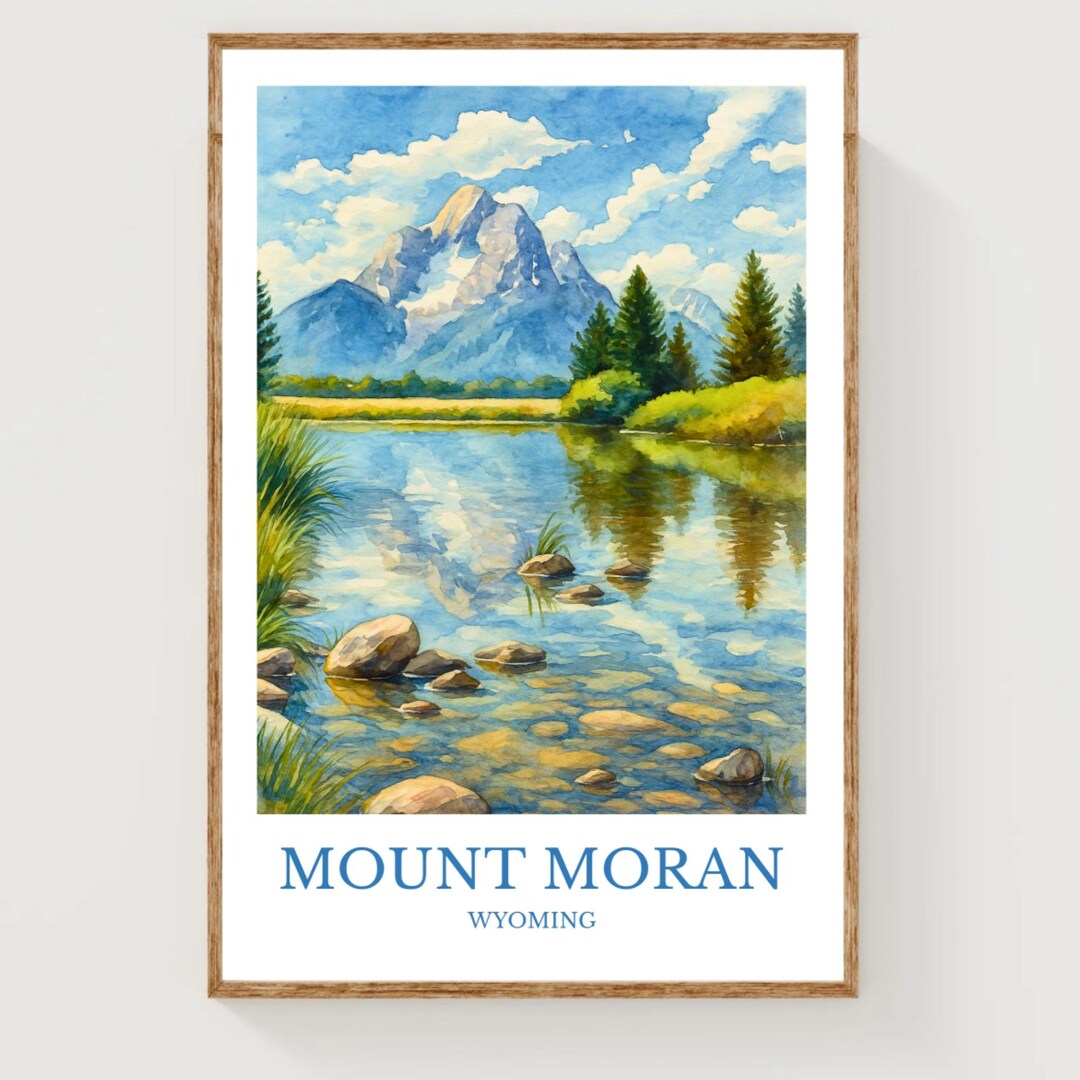 Mount Moran Poster - Etsy