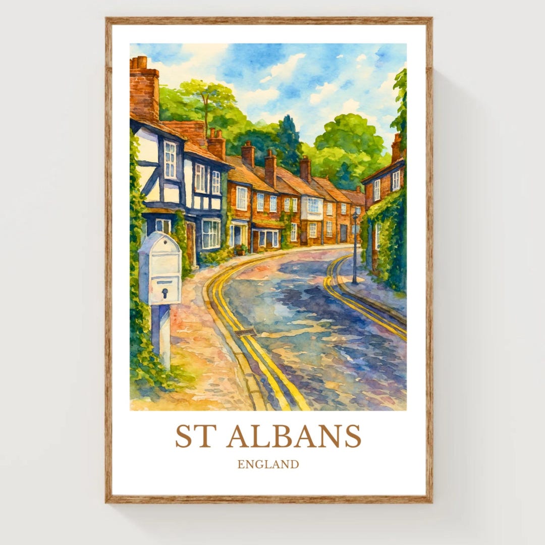 St Albans Poster - Etsy
