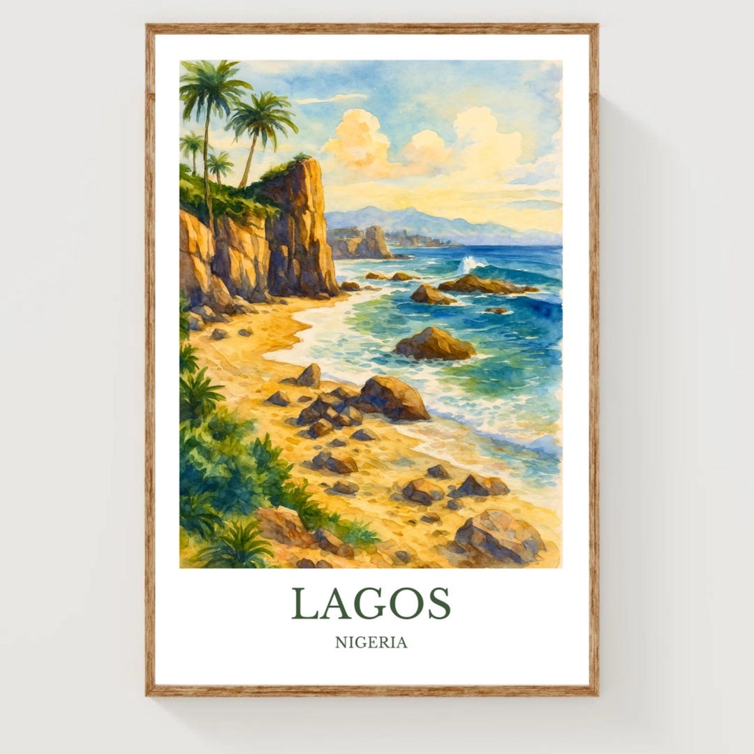 Lagos Poster - Etsy