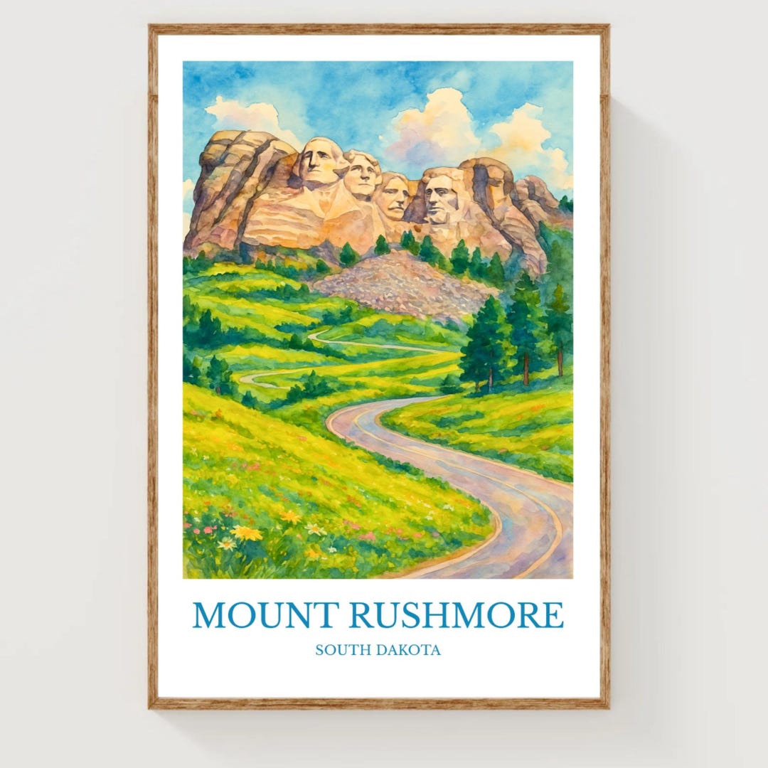 Mount Rushmore Poster - Etsy