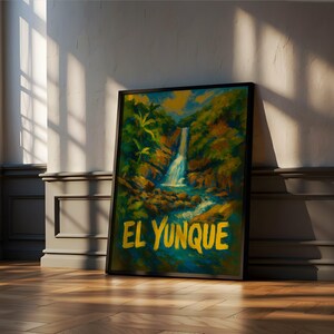 El Yunque Poster – Puerto Rico Rainforest Wall Art With Tropical ...