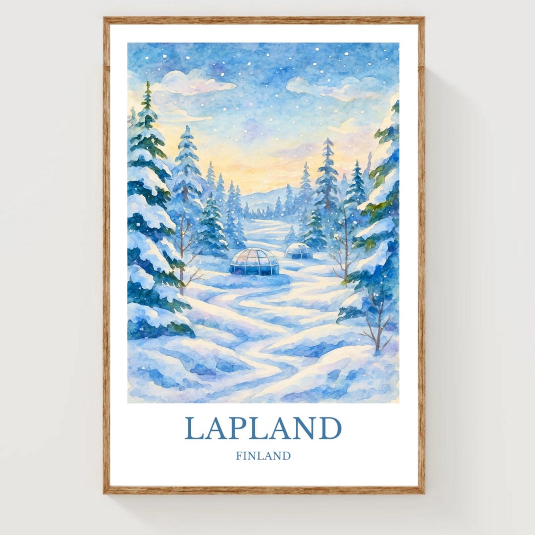 Lapland Poster - Etsy