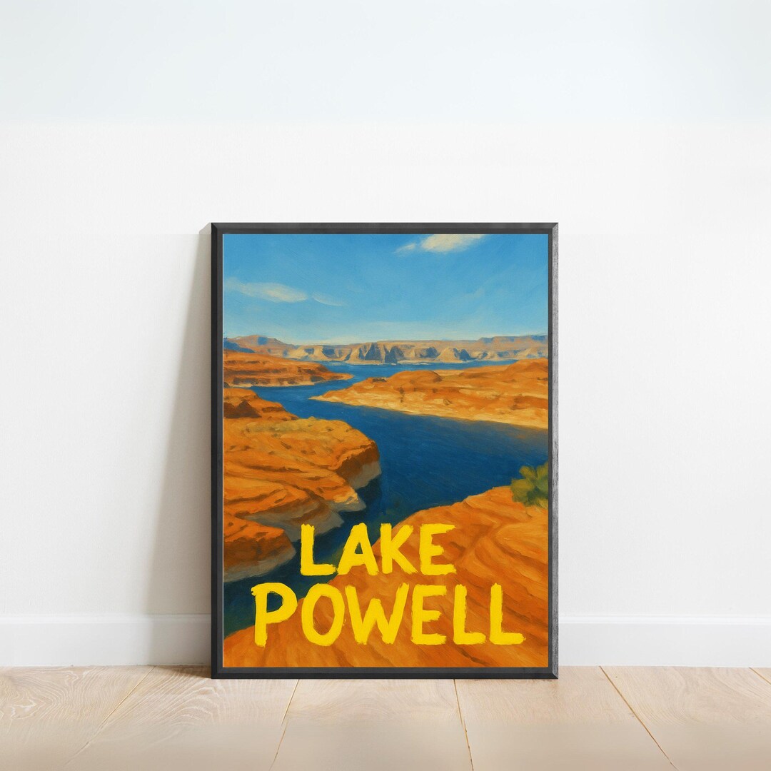 Lake Powell Poster – Southwest Desert Wall Art, Red Rock Canyon ...