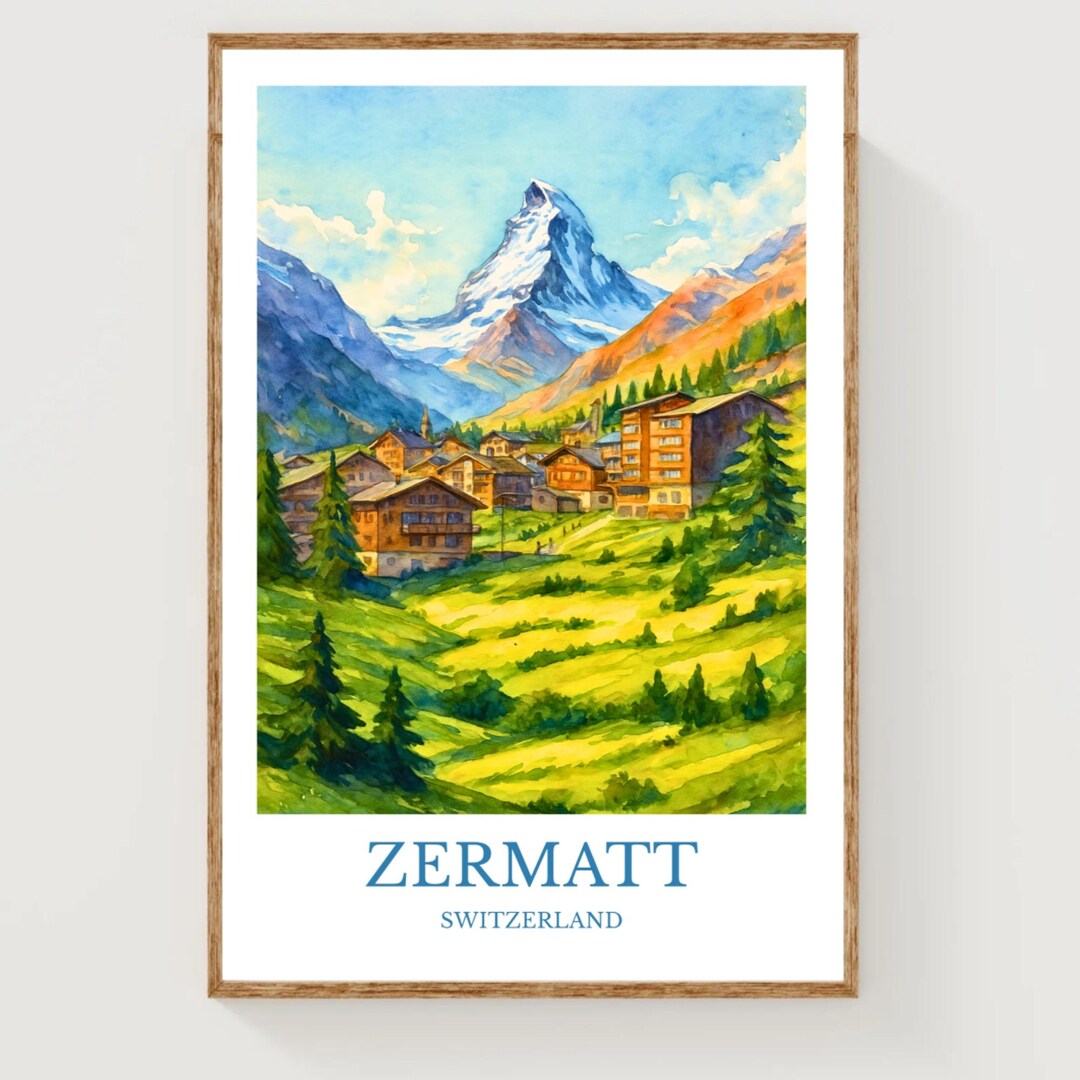 Zermatt Poster - Etsy
