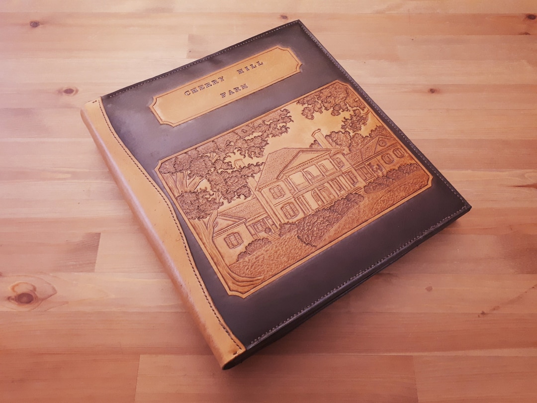 Large 500 Pictures Custom Leather Photo Album / Personalized Leather ...