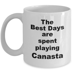 Funny Canasta Player Mug Coffee Cup, Funny Gift Idea for Canasta Card ...