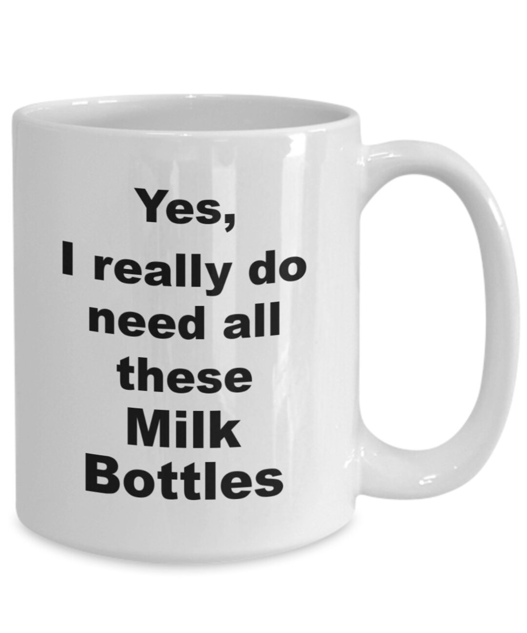 Funny Milk Bottle Collector Mug Coffee Cup, Milk Bottle Collecting ...