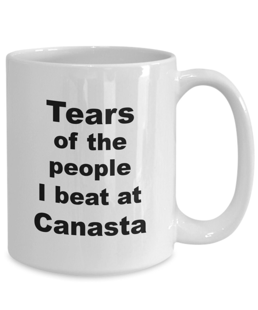 Funny Canasta Player Mug Coffee Cup | Fun Prize, Award, Gift for ...