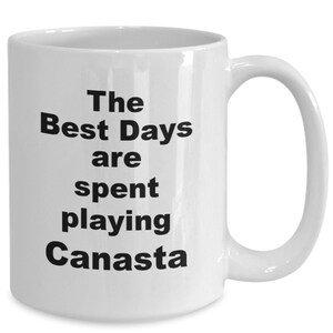 Funny Canasta Player Mug Coffee Cup, Funny Gift Idea for Canasta Card ...