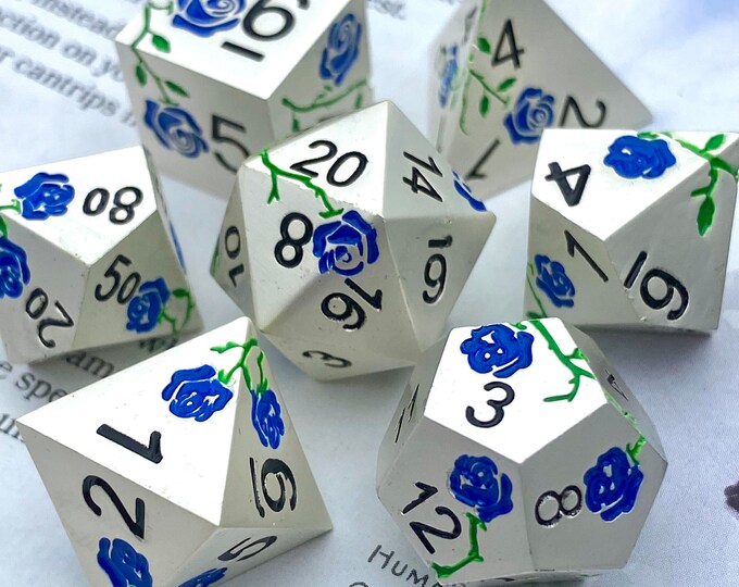 Enchanted Rose Dice Set - Etsy