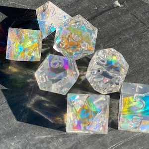 Dunamancy Prismatic and Multi-dimensional Sharp Edge Clear Resin Dice ...