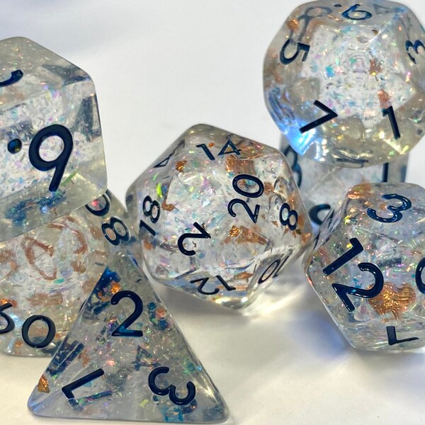 Clear Dice Set - Etsy
