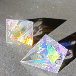 Dunamancy Prismatic and Multi-dimensional Sharp Edge Clear Resin Dice ...