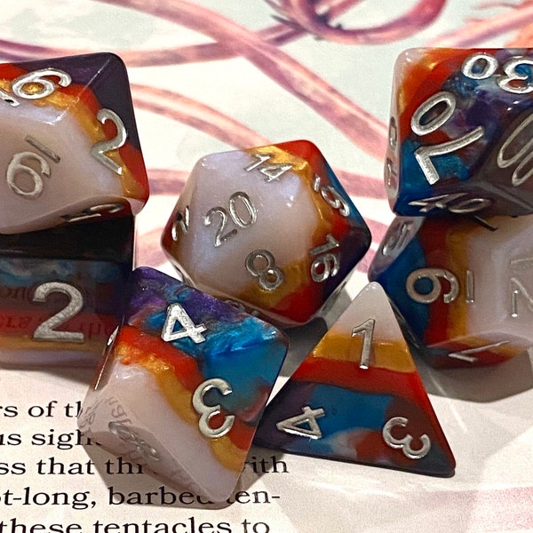 Set of 7 Piece Dice - Etsy