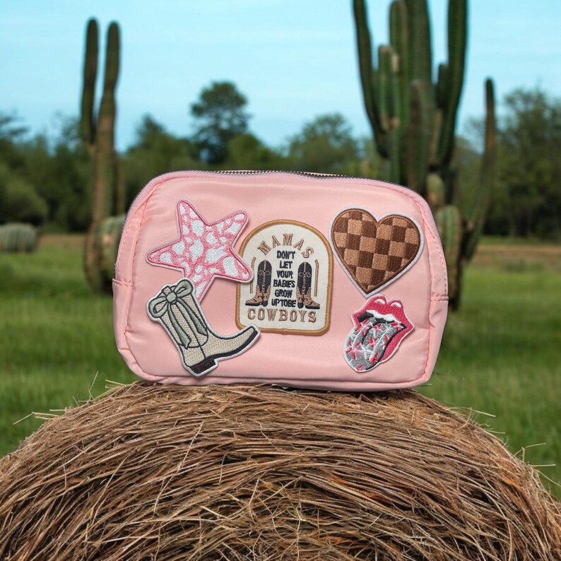Mama’s Cowboy - Patch CROSSBODY / WAIST BAG. One-of-a-kind - Etsy