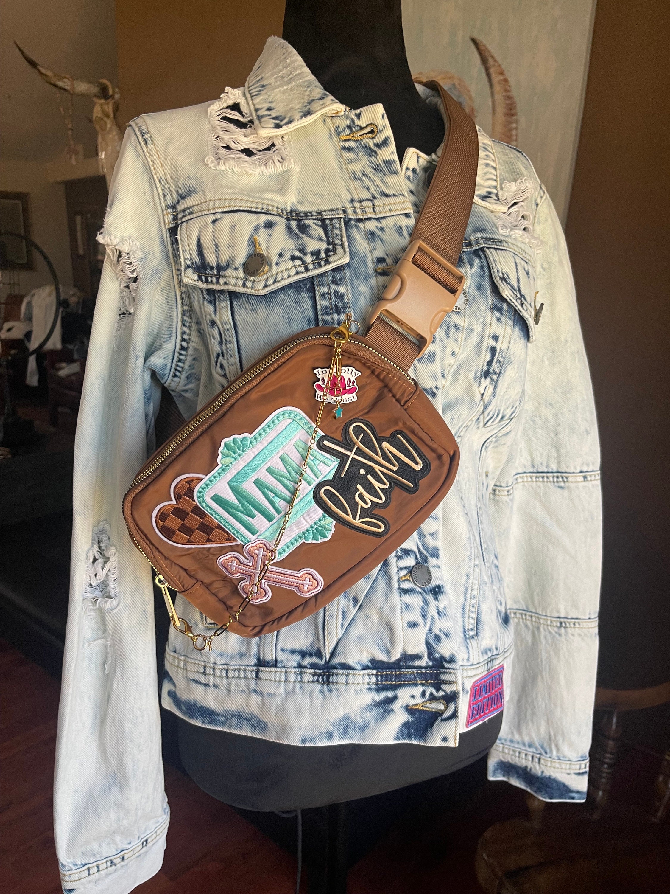 Faith Patch CROSSBODY / WAIST BAG. One-of-a-kind - Etsy