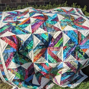 Dancing Pinwheels 55 X 70 Hand Quilted - Etsy