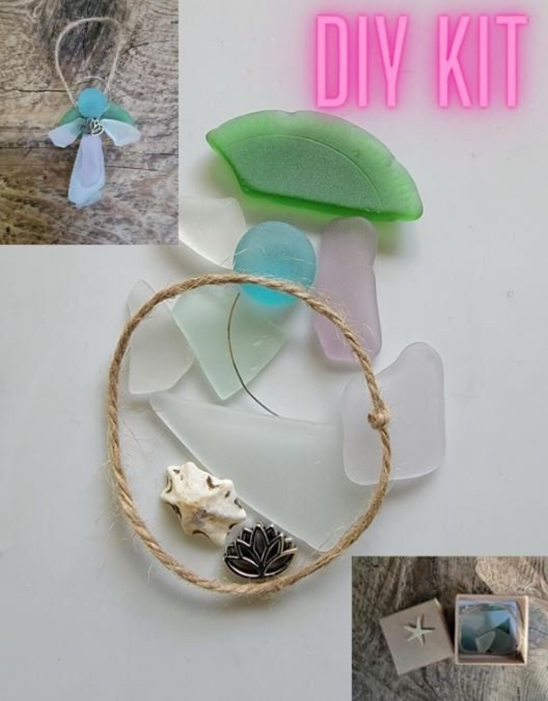 Make-your-own Seaglass Angel Ornament Kit - Etsy