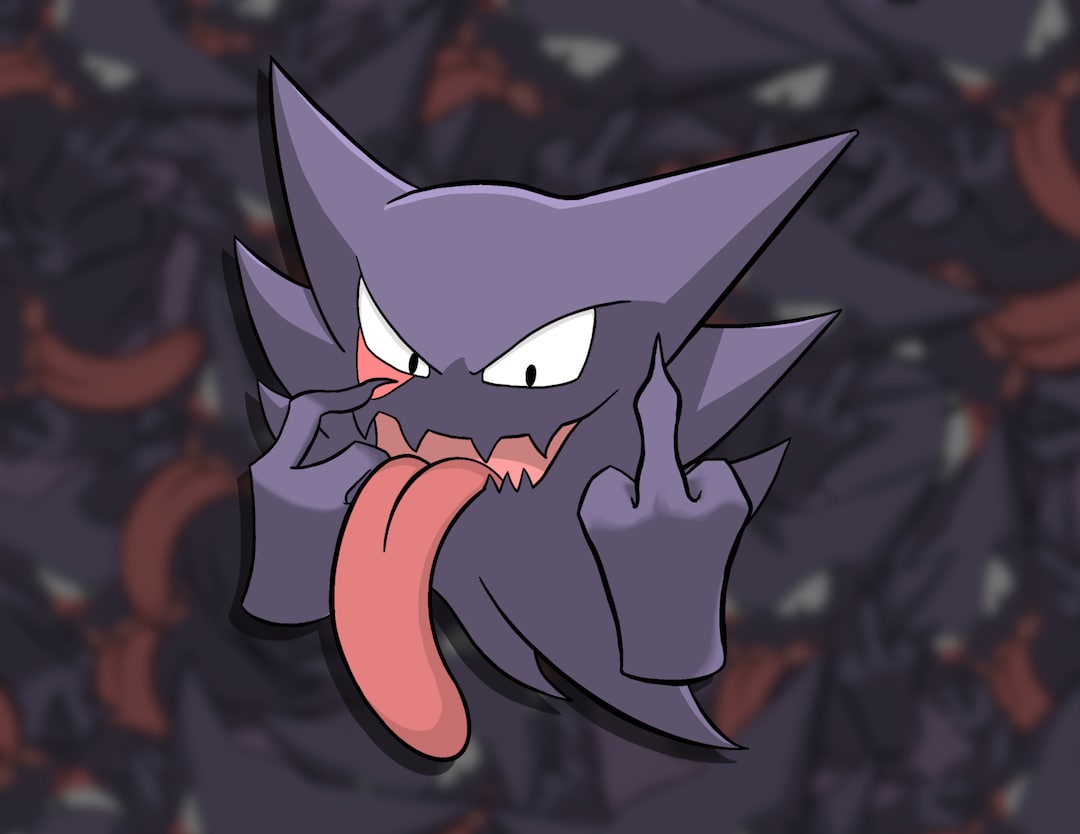 Haunter Middle Finger Sticker - Etsy