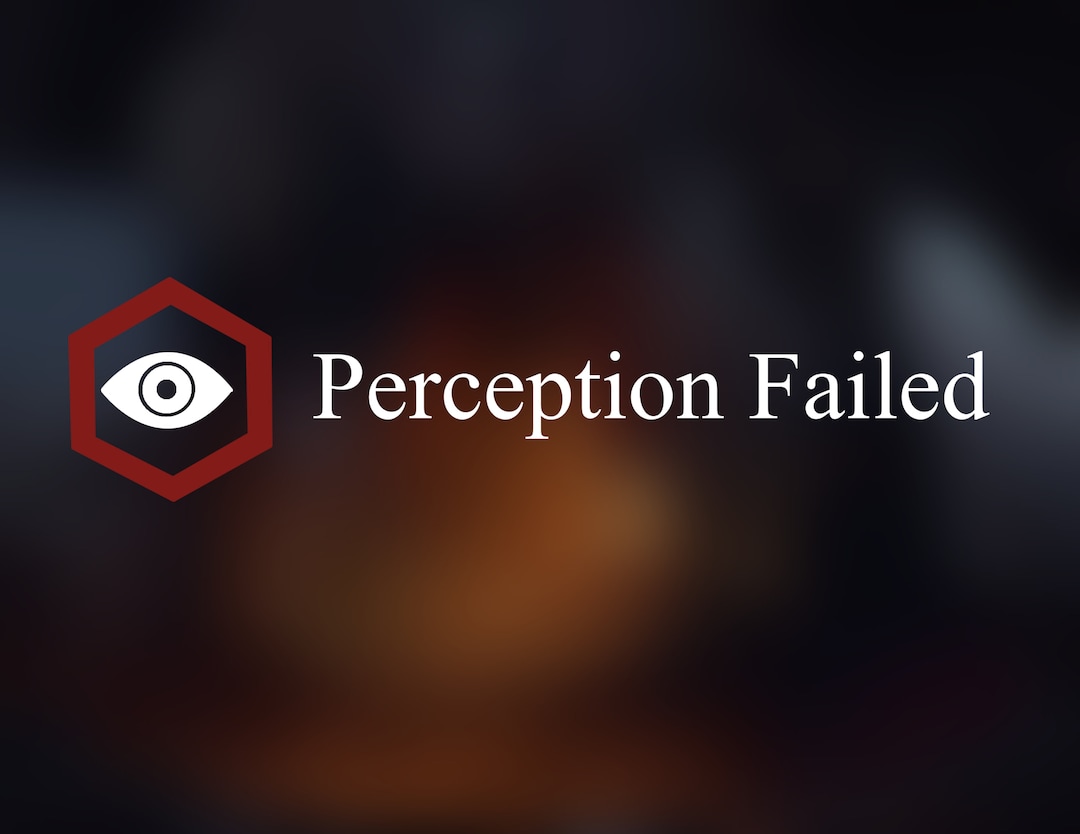 Perception Failed - Vinyl Decal Baldur's Gate 3 - Etsy