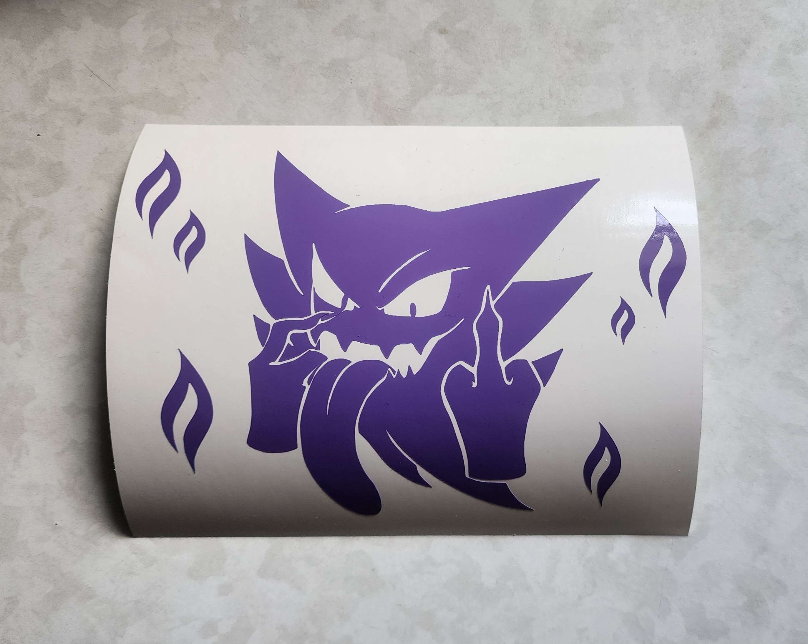 Ghost Middle Finger Vinyl Decal Sticker - Etsy